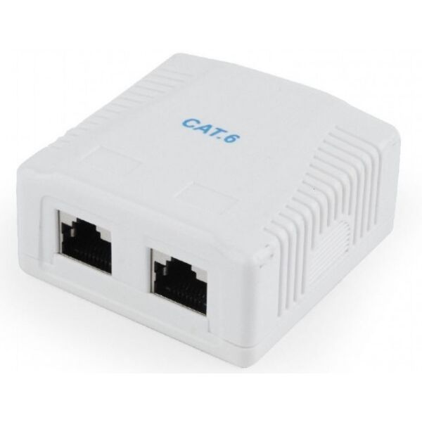 NCAC-2F6-01 Gembird CAT6 FTP 2-port kutija za površinsku montažu za RJ45