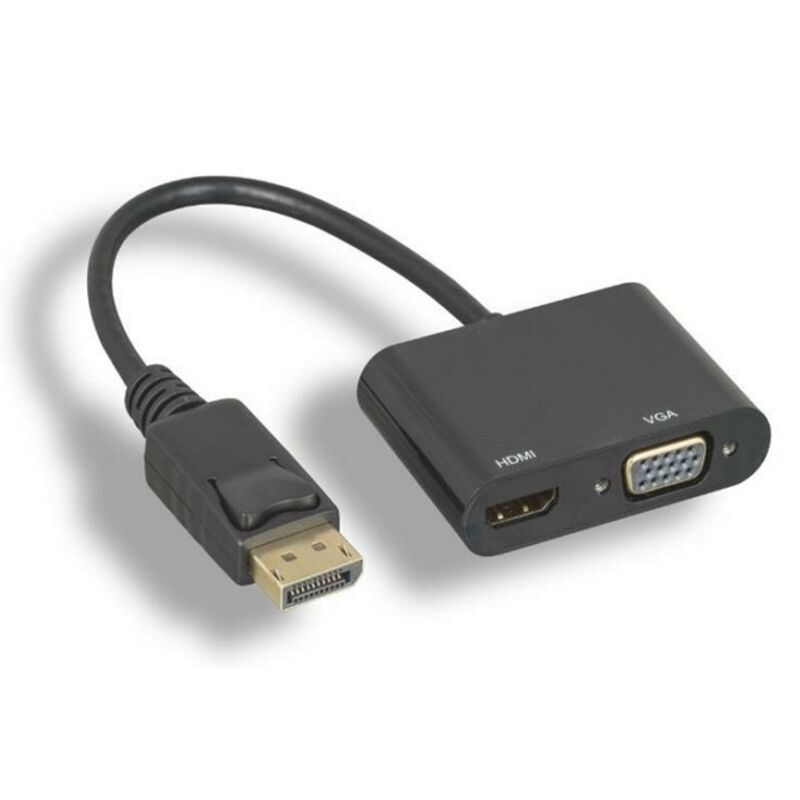 FAST ASIA Adapter-konvertor DISPLAY PORT na HDMI+VGA