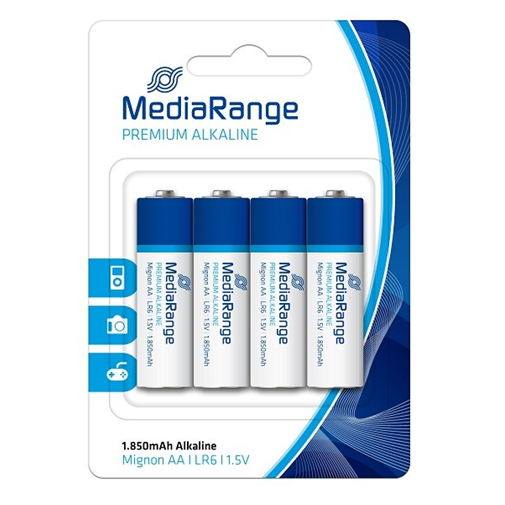 BATERIJE PUNJIVE AAA 800mAh MEDIARANGE 1/4 NI-MH