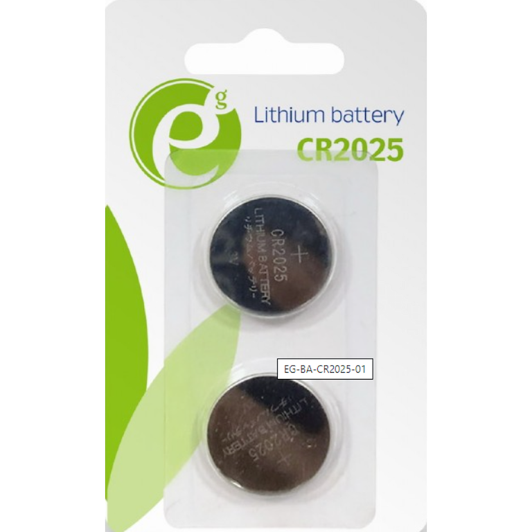 EG-BA-CR2025-01 ENERGENIE CR2025 Lithium button cell 3V PAK2