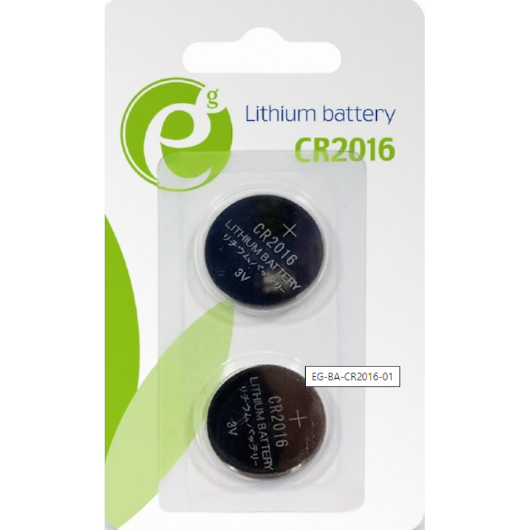 EG-BA-CR2016-01 ENERGENIE CR2016 Lithium button cell 3V PAK2 CK