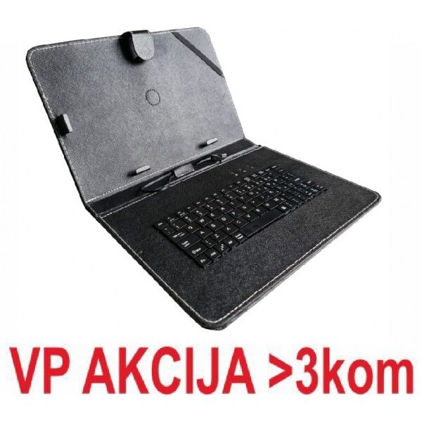 TA-PCK10-BLACK ** Gembird US Tastatura za 10 Tablet PC sa futrolom, sa micro USB konektorom (639)