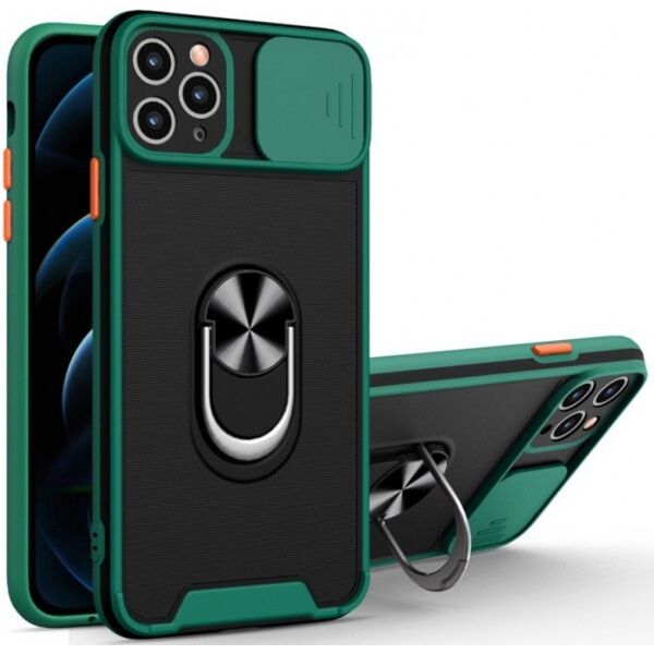 MCTR8-IPHONE 11 Pro * Futrola Magnetic Defender Silicone Dark Green (239)