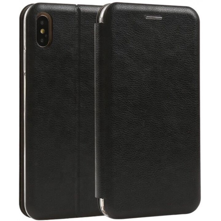 MCLF11-IPHONE XS Max * Futrola Leather FLIP Black (149)