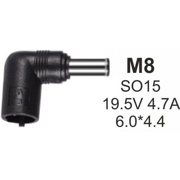 NPC-SO15 (M8) Gembird konektor za punjac 90W-19.5V-4.7A, 6.0x4.4mm PIN