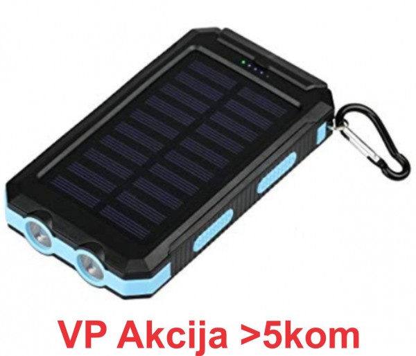 HRD-T12 ** Gembird solar power bank 12000mAh 2xUSB, LED, kompas (959)