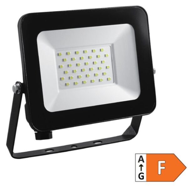 LED reflektor 30W 6500k LRF024EW-30W/BK Crna