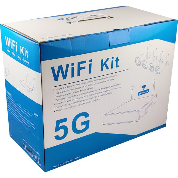 CAM-IP3MP-WiFiKITXM4 GMB kamera 3 mpix set wifi 4 kamere full color app xmeye sa mikrofonom