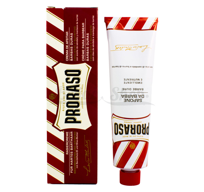 Proraso krema za brijanje u tubi - sandalovina & shea butter - 150ml