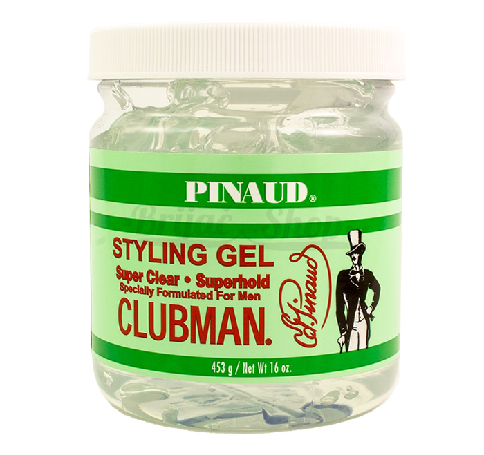 Clubman Styling gel - Super clear.Superhold 453g