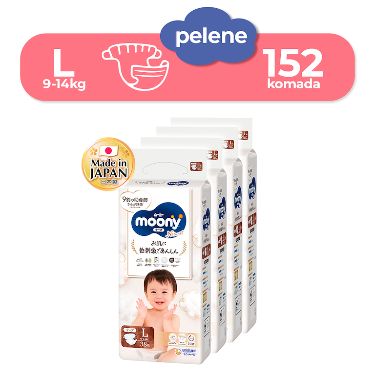 Moony Natural L pelene MegaBox