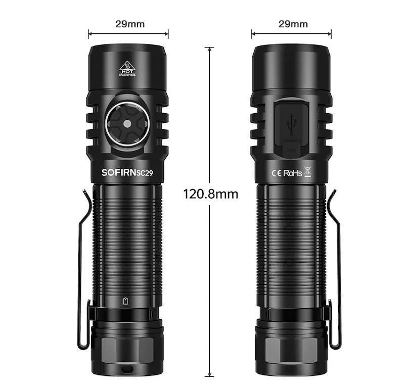 Sofirn-SC29 XHP50B LED 3000Lm Type-C