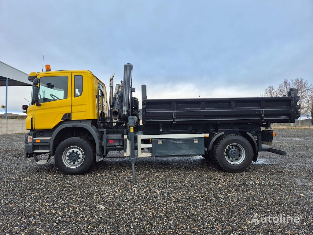 Scania P340 4x4 **2 units low km*, tipper with Fassi kiper