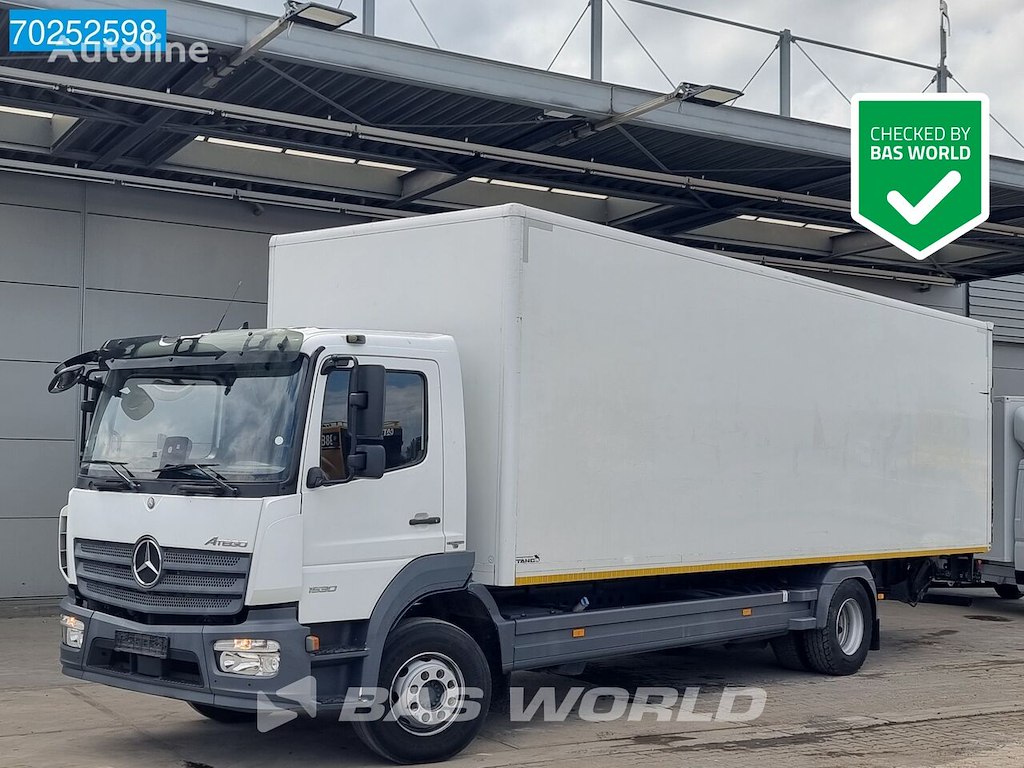 Mercedes-Benz Atego 1530 4X2 16tonner 8mtr box Automatic Ladebordwand Euro 6 kamion furgon