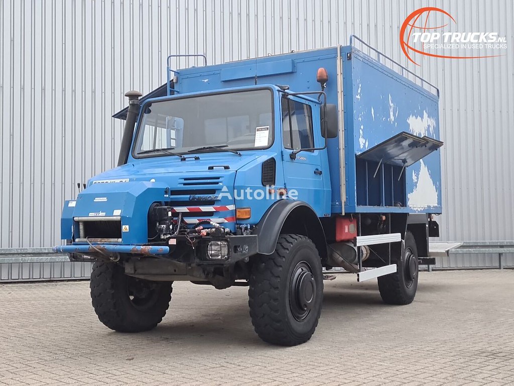 Mercedes-Benz Unimog 5000 4x4 - (type 437.4) - 1.500 kg laadklep - Lier - Expe kamion furgon