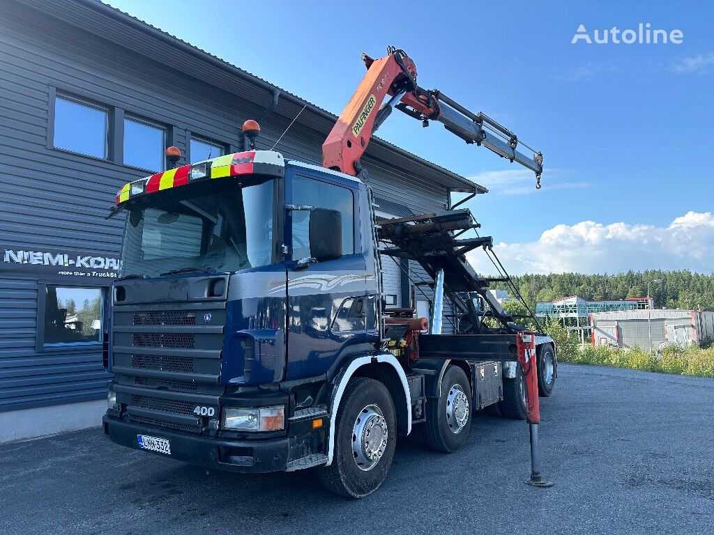 Scania 400 8X2 + Palfinger PK16000 kamion s ravnom platformom