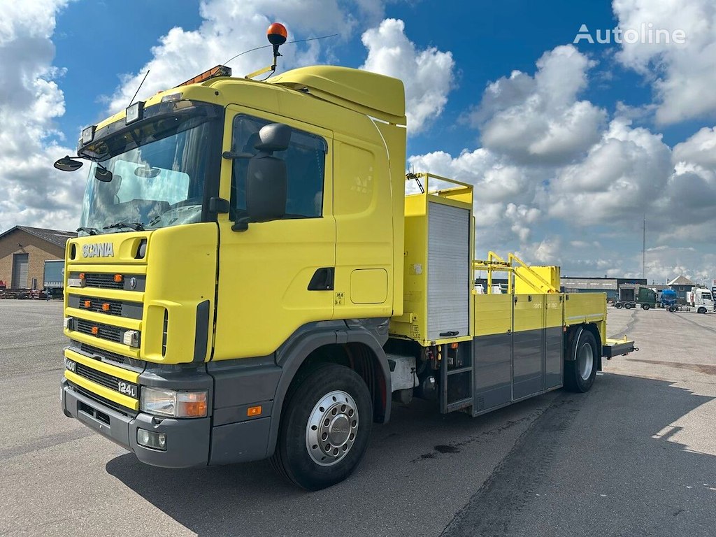 Scania 124-400 4x2 Retarder / Partikelfilter kamion s ravnom platformom