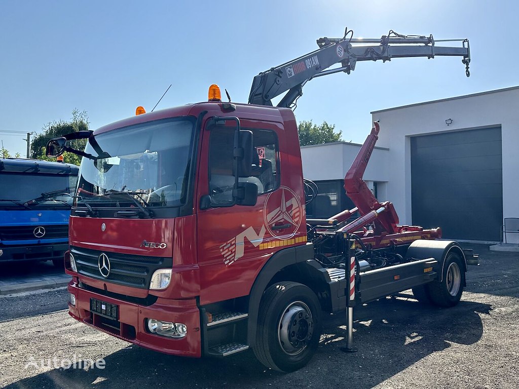 Mercedes-Benz ATEGO 1218 HÁKOVÝ NOSIČ KONT. HYDRAULICKÁ RUKA CONTLIFT HOOK kamion rol kiper