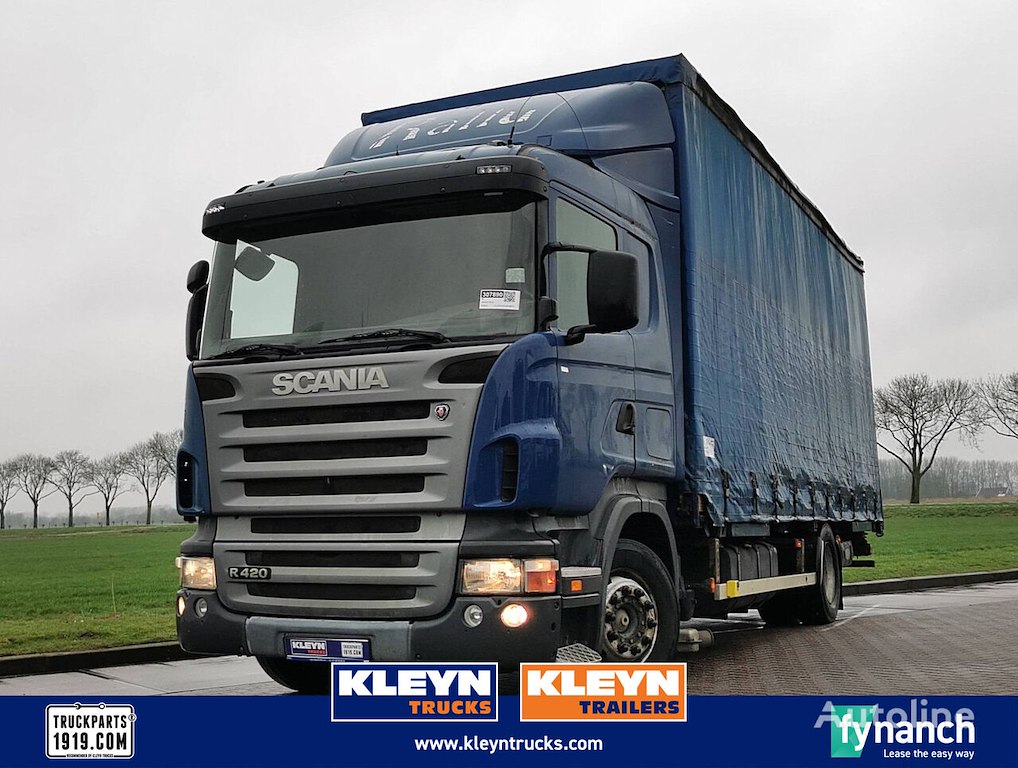 Scania R420 manual retarder kamion sa klizna zavesa cerada