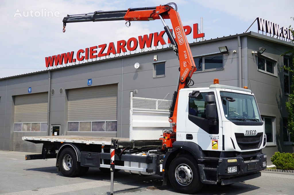 IVECO Stralis 19t 310 HP / E6 / Fassi crane / 15 pallets / length 6.2 kamion platforma