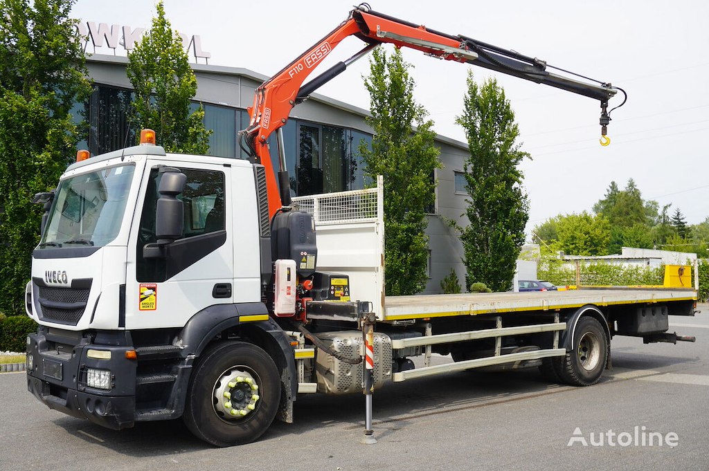 IVECO Stralis 19t 310HP / E6 / Fassi crane / 20 pallets / length 8m kamion platforma