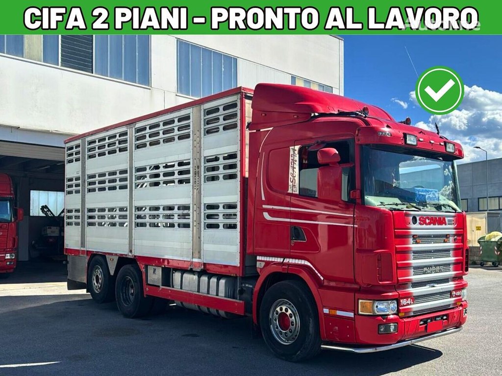 Scania V8 164l480 TRASPORTO ANIMALI 2 PIANI kamion za prevoz stoke