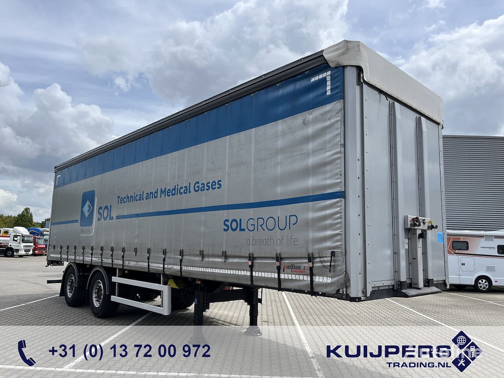 System Trailers Trailer PRSH18-TRI-SYS / Kooiaap Aansluiting / Gasbok poluprikolica sa kliznom ceradom