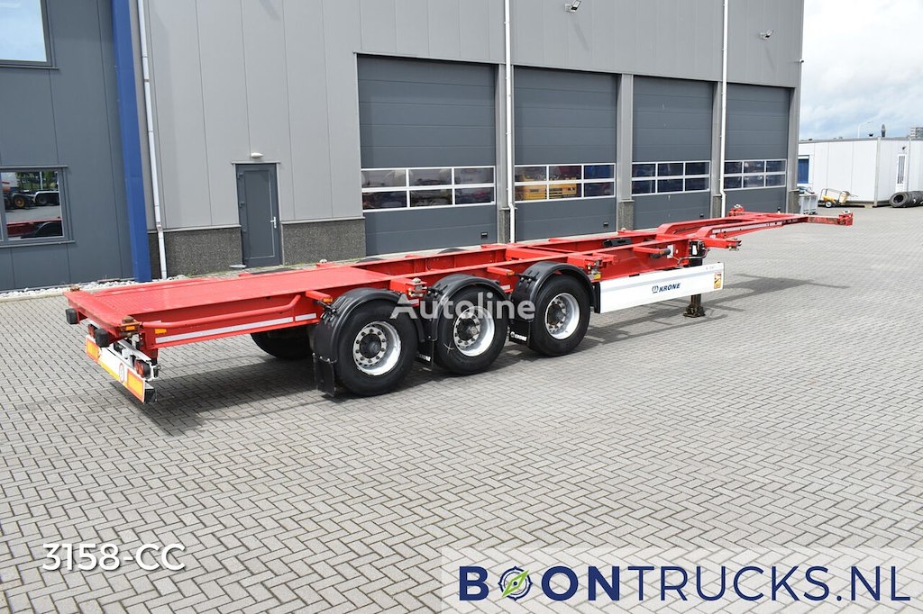 Krone SD BOX LINER | 2x20-40ft HC * 4650 Kg * FIXED CHASSIS * APK 10-2 poluprikolica za prevoz kontejnera