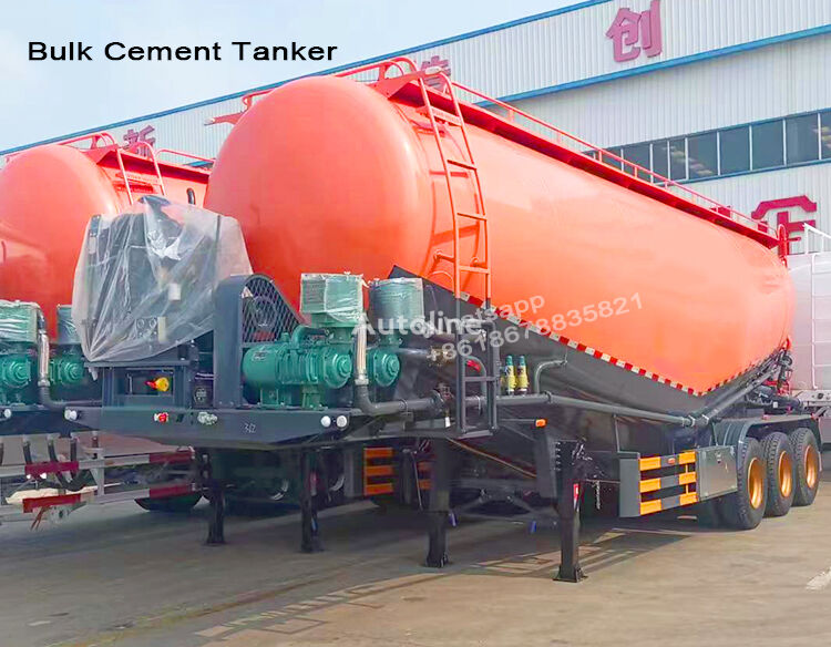 Nova 35cbm Bulk Cement Tanker Trailer for Sale in Chile cisterna za prevoz cementa