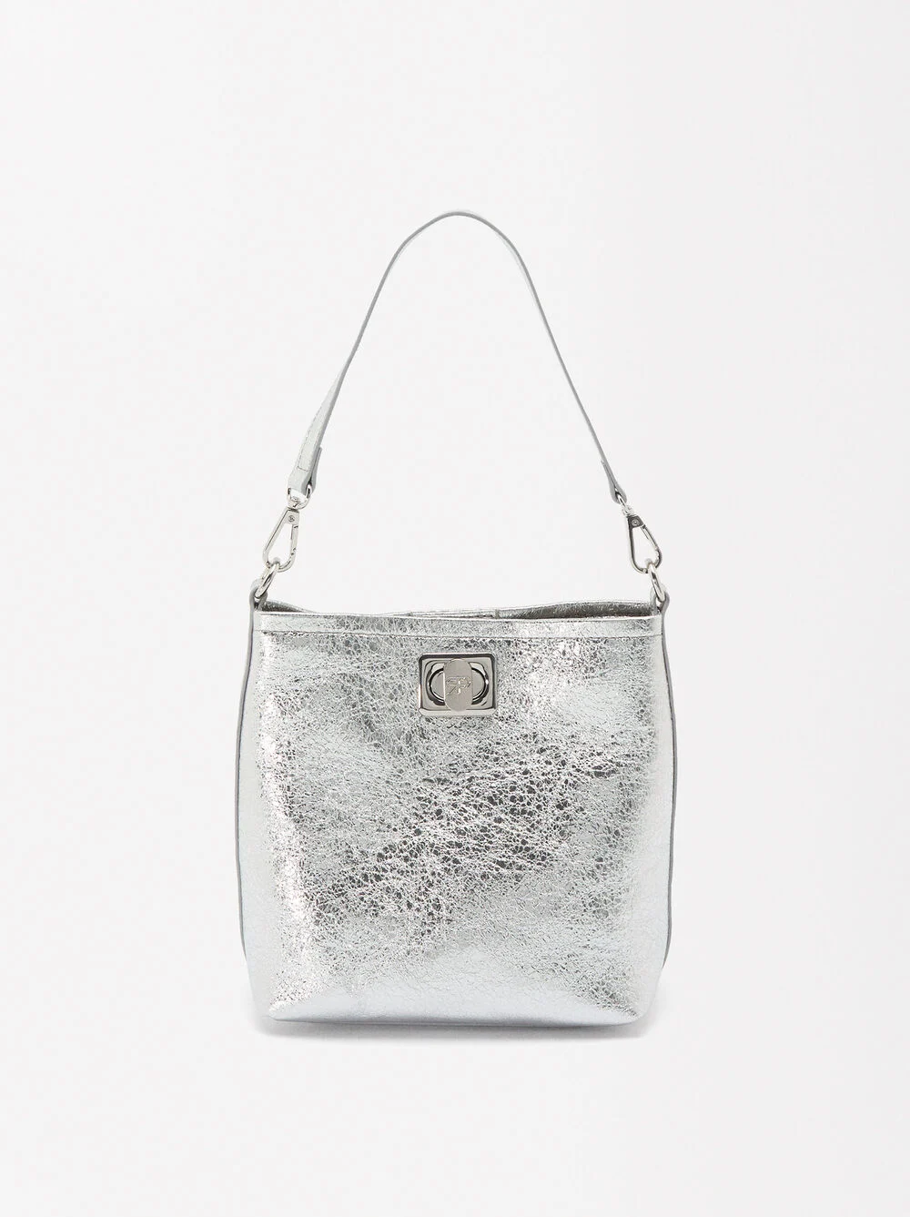 Metallic Bucket Bag