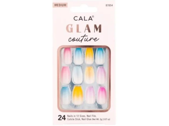 Cala Set press-on tipsi Glam Conture Medium Coffin Ombre