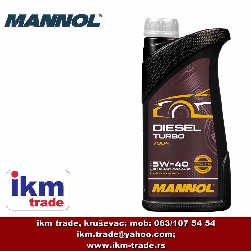 MANNOL DIESEL TURBO 5W40 7904 1L