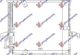 HLADNJAK KLIME BMW E34 318i-325 1990-1998 (64538390271)