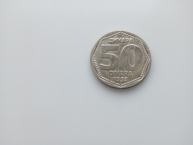 50 dinara Jugoslavija,  1993.