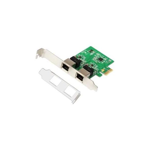 E-GREEN PCI-Express kontroler 2-port Gigabit Ethernet