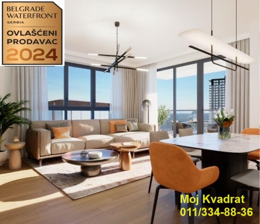 Savski venac, Beograd na vodi – BW Rima, 83m2 - NO COMMISSION FOR THE BUYER!