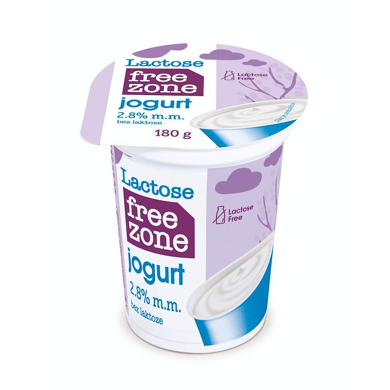 Jogurt bez laktoze 180g free zone