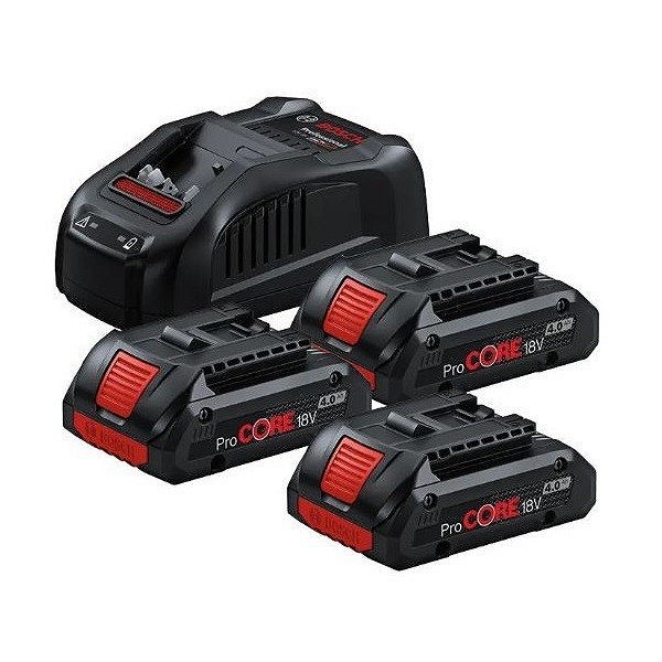 Starter Set Bosch 18V akumulator ProCORE 3 x 4.0Ah + punjač GAL 1880 CV