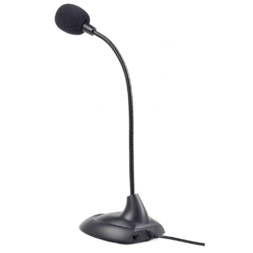 MIC-205 * Gembird Desktop mikrofon, savitljivo telo, black, 3.5mm sa prekidacem (249)