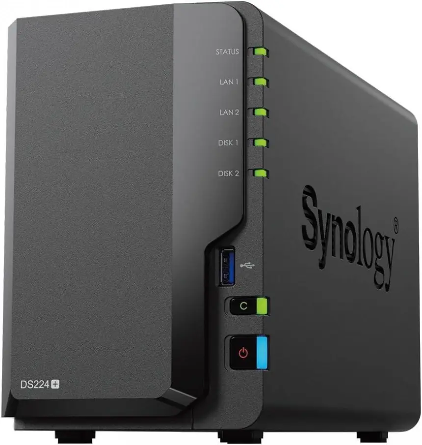 NAS Synology DS224+, DiskStation+ serija, 2HDD, 2LAN, 2USB