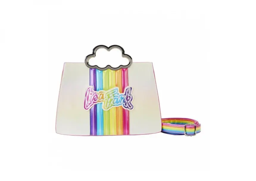 Lisa Frank Rainbow Cloud Handle Chain Strapbody Bag