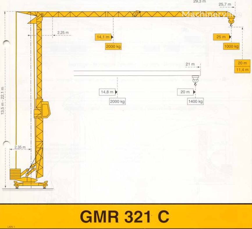 Potain GMR 321 C toranjska dizalica