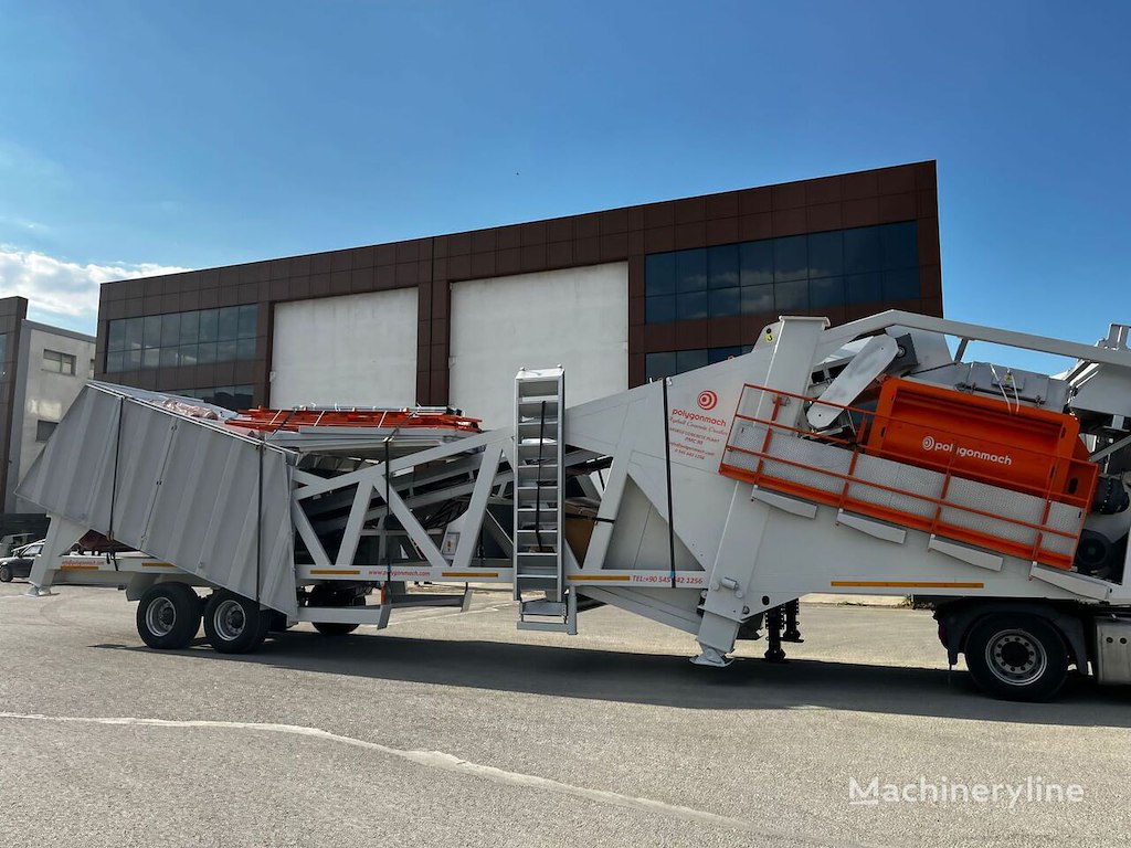 Polygonmach PMC30 mobile concrete batching plant fabrika betona