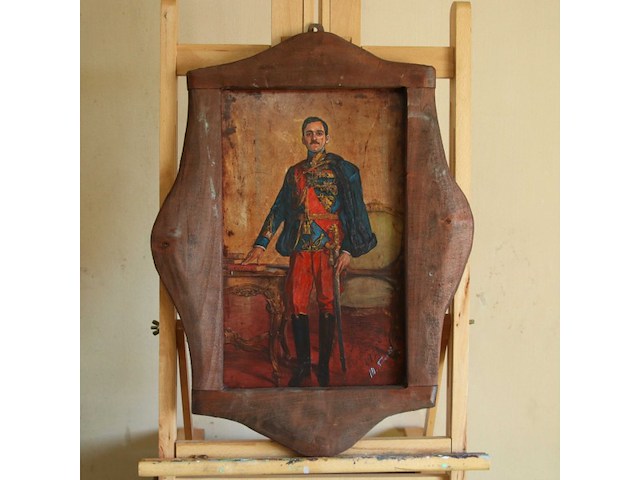 Slika kralj Aleksandar Karađorđević 41,5cm x 54cm