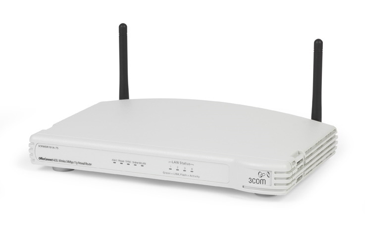 3Com Wireless Ruter OfficeConnect 802.11g ADSL/2/2+ (3CRWDR101A-75)