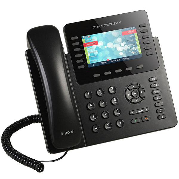 Grandstream GXP2170 Enterprise 12-line/6-SIP VoIP HD telefon, TFT color LCD 480x272 displej i 2 x Gigabit UTP porta, 4 x 12 BLF tastera, PoE