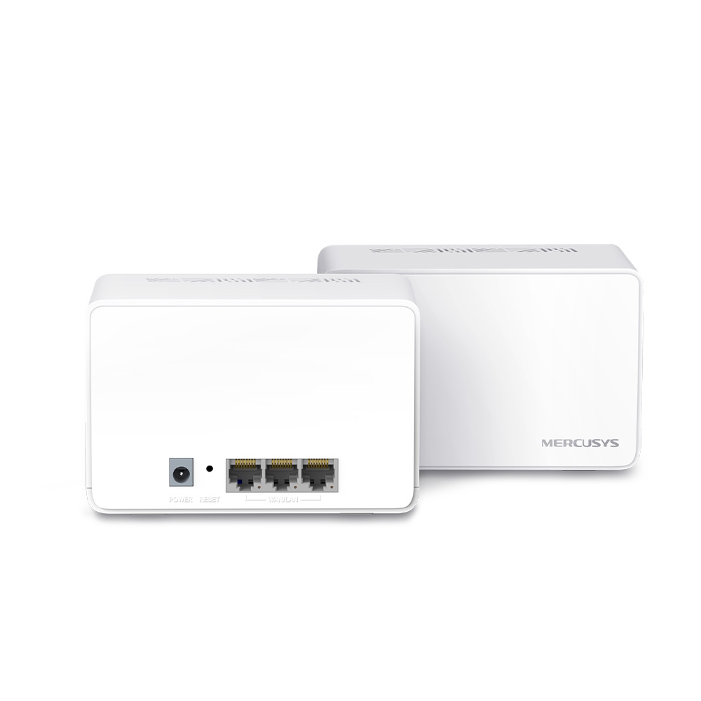 Mercusys Halo H80X AX3000 dual band WiFi 6 Mesh System 2-pack – 3 Gigabit port WAN/LAN auto-sense, Router / AP mode, roaming, roditeljska kontrola, QoS, beamforming, OFDMA, MU-MIMO, smart connect,...