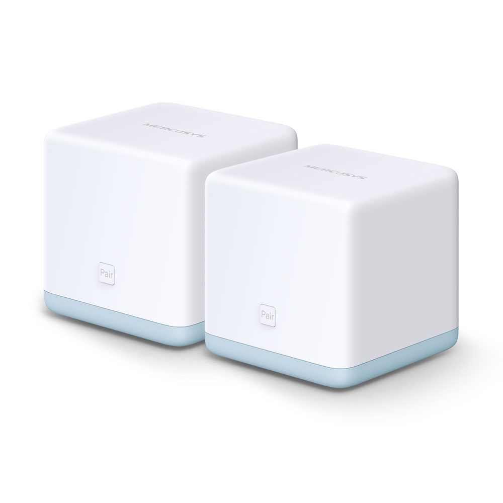 Mercusys Halo S12 AC1200Mb/s WiFi Mesh System 2-pack dual band 2.4 & 5GHz – 2 porta 10/100Mb/s, 4 interne antene, roaming, roditeljska kontrola, jednostavno širenje mreže, QoS, beamforming, smart ...