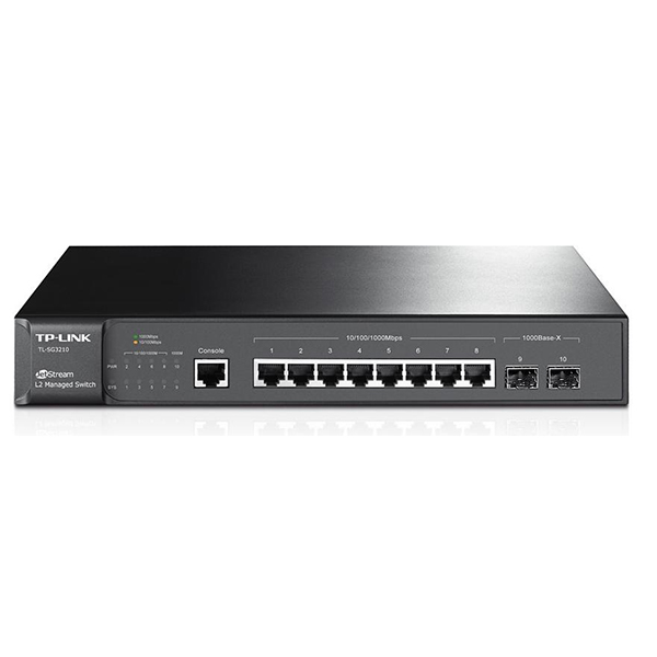 TP-Link TL-SG3210 Omada L3-lite upravljiv cloud svič 8 port 10/100/1000Mb/s + 2 SFP GbE, VLAN, SNMP, RMON, storm control, L2~L4 QoS, IGMP, ACL, port security, Zero-Touch Provisioning, Web / iOS / ...