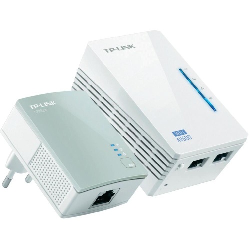 TP-Link TL-WPA4220KIT 300Mbps AV500 WiFi Powerline extender Starter Kit za mrežu preko strujne instalacije (TL-WPA4220 & TL-PA4010) - domet do 300m brzinom do 500Mb/s, 128 Bit AES kriptovanje